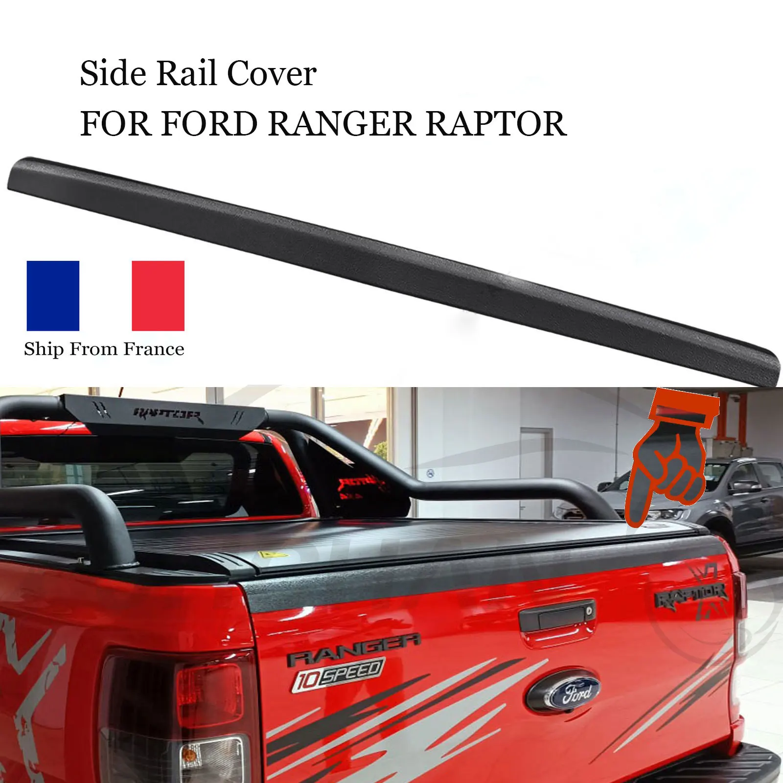TAIL-GATE-TRUCK-TRIM-CAR-ACCESSORIES-SIDE-RAIL-COVER-FOR-FORD-RANGER ...