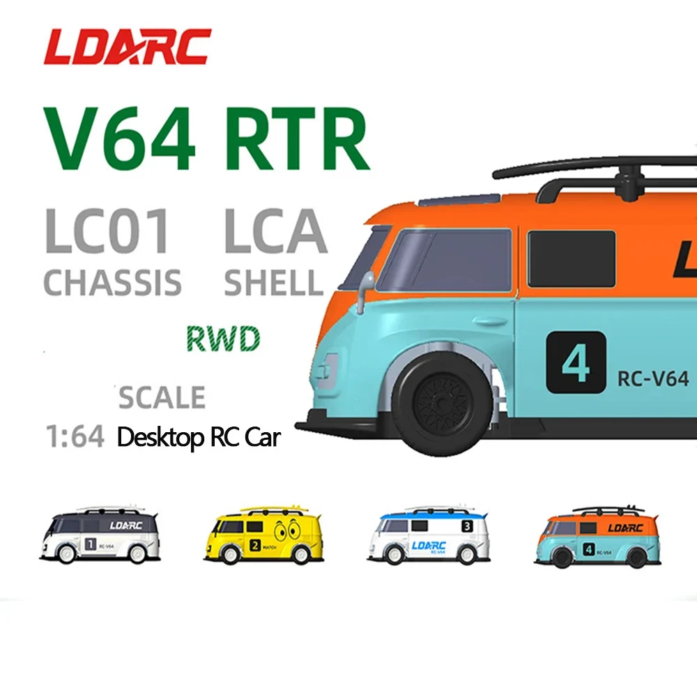 LDARC Radian V64 RTR Remote Control Car 1:64 Mini Miniature Simulation ...