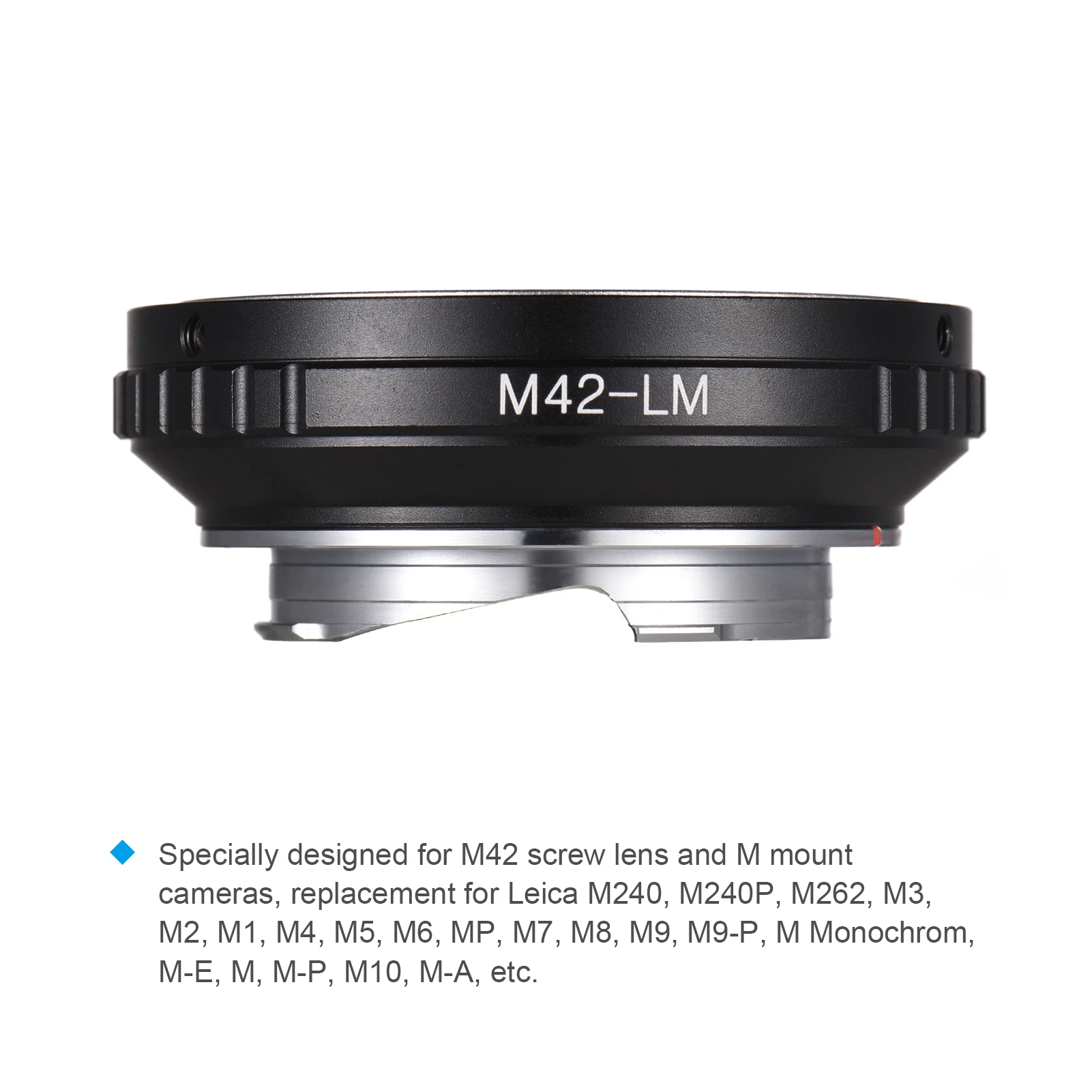 M42 -LM Lens Adapter Ring for M42 Mount Lens to Leica Camera M240/240P/262 M1/2/3/4/5/6/7/8/9/9 ...