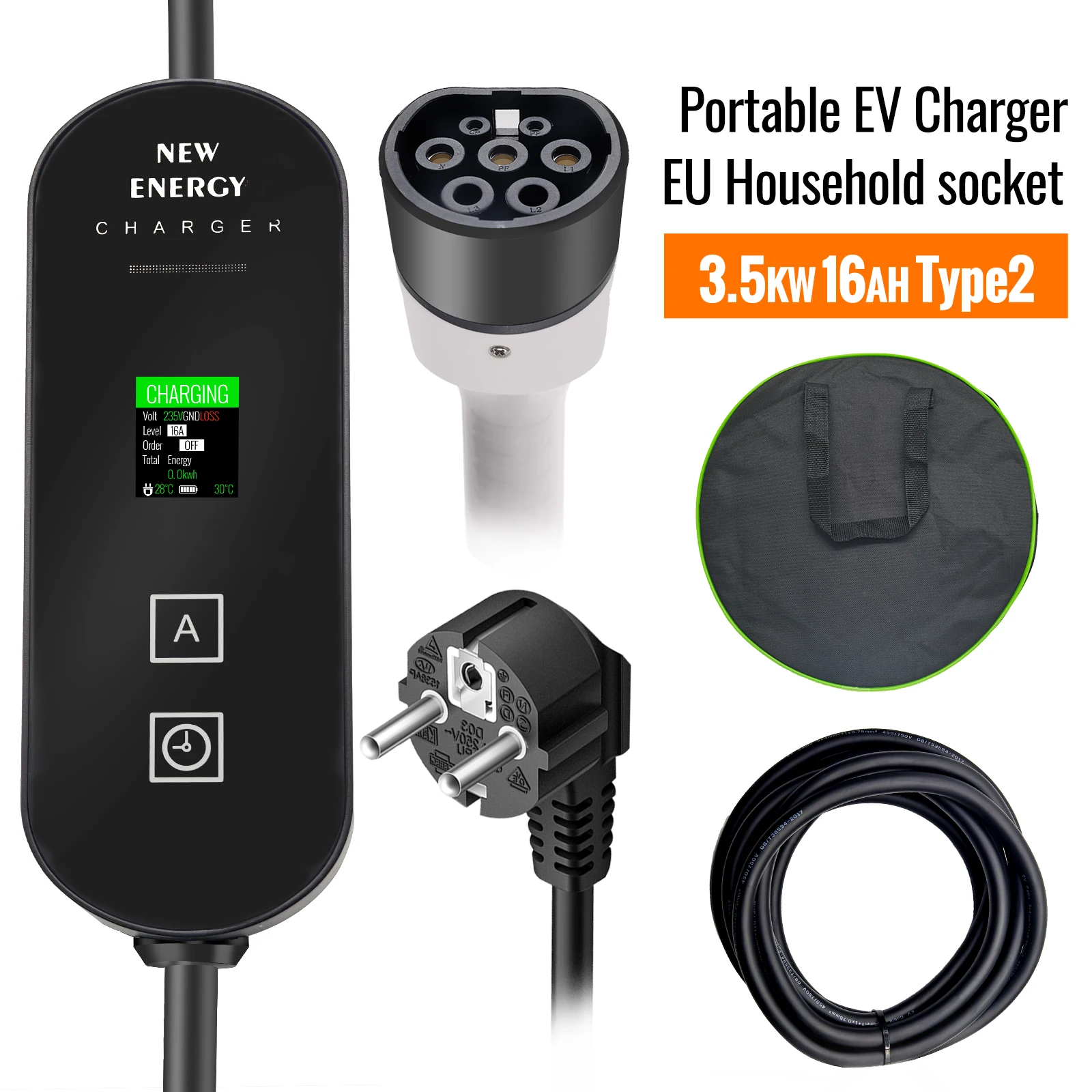 Portable-EV-Charger-Type2-16A-Electric-Car-Charger-TYPE-2-3-5KW-EV ...