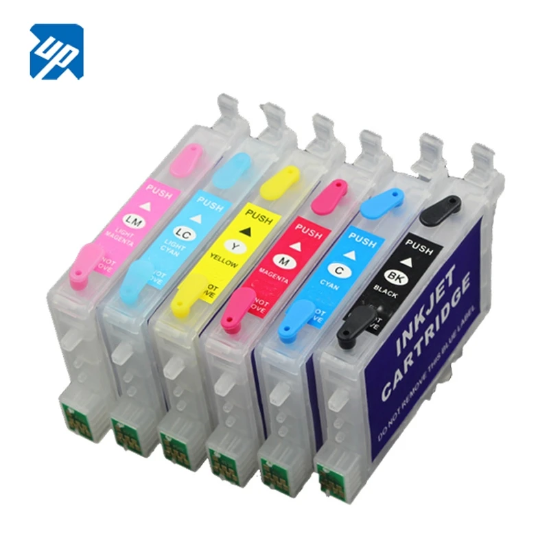 T0481 - T0486 Refillable ink cartridge for epson RX500 RX600 R300 R300M ...