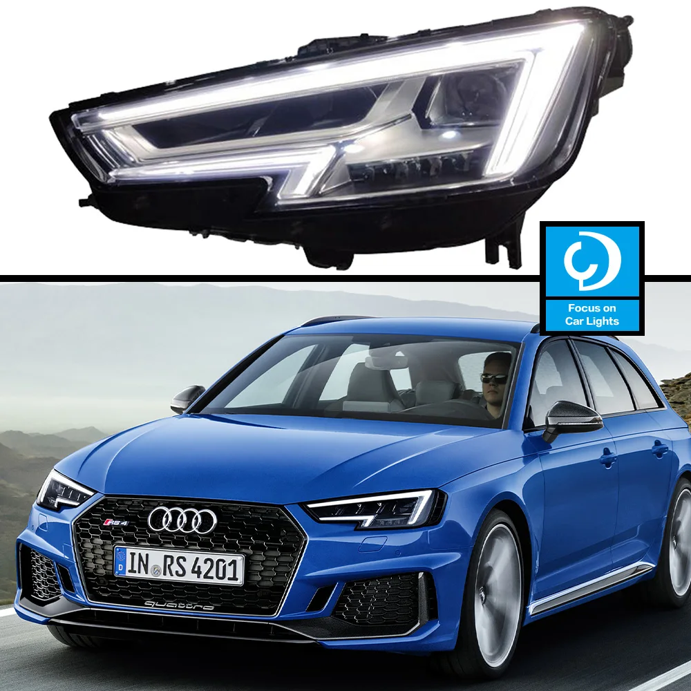Car Front Headlight For A4 B9 A4l Head Lamp Styling With Dynamic Turn ...