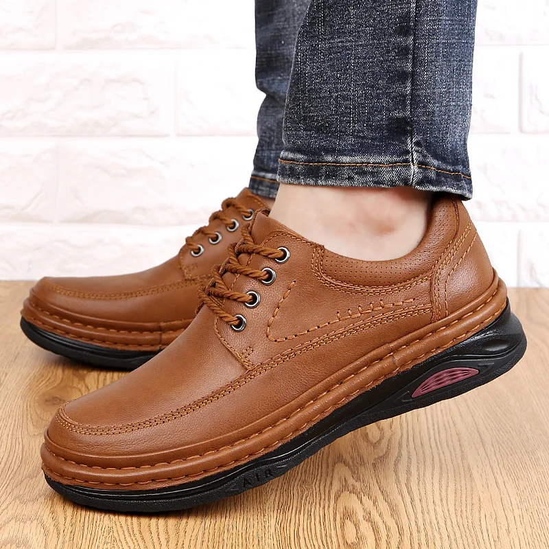 Luxury-Brand-Mens-Casual-Shoes-Genuine-Leather-Men-Business-Flat-Top ...