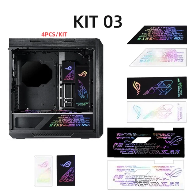 4pcs RGB Panel Kit For ROG Helios GX601 PC Case MOD DIY Buid ASUS Strix ...