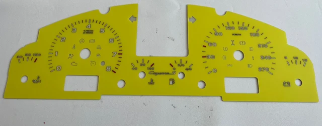 Speedo Tach Disc Gauge Faces For Porsche 955/957 Cayenne/S/GTS ...