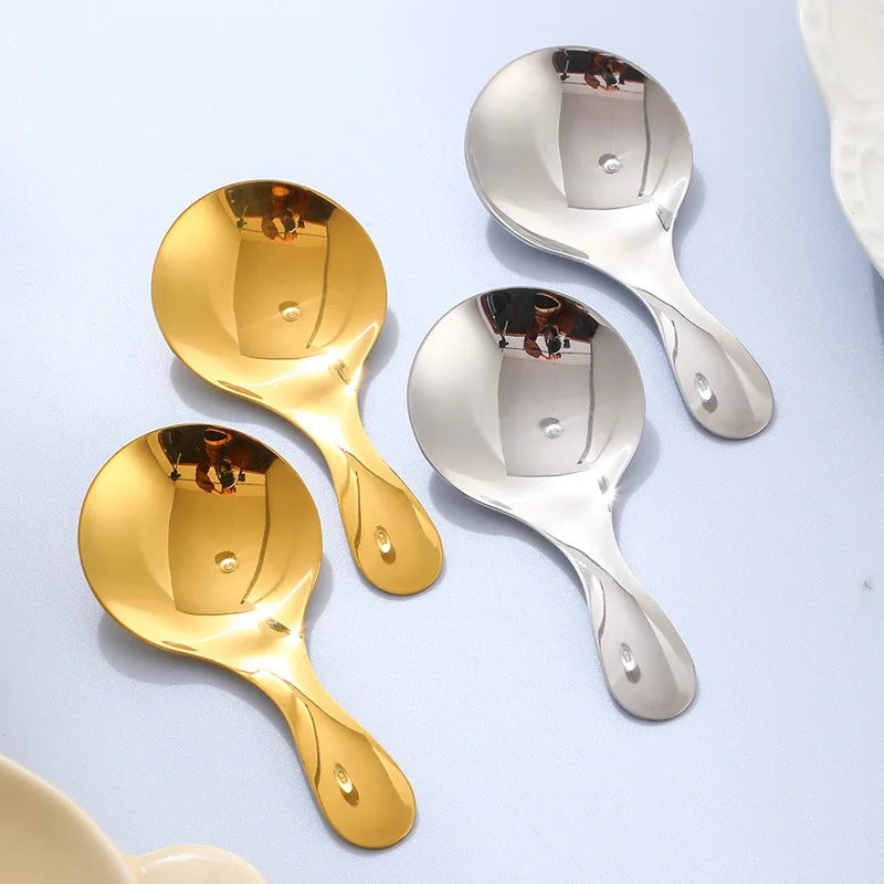 Stainless-steel-baby-milk-powder-spoon-children-short-handle-round ...