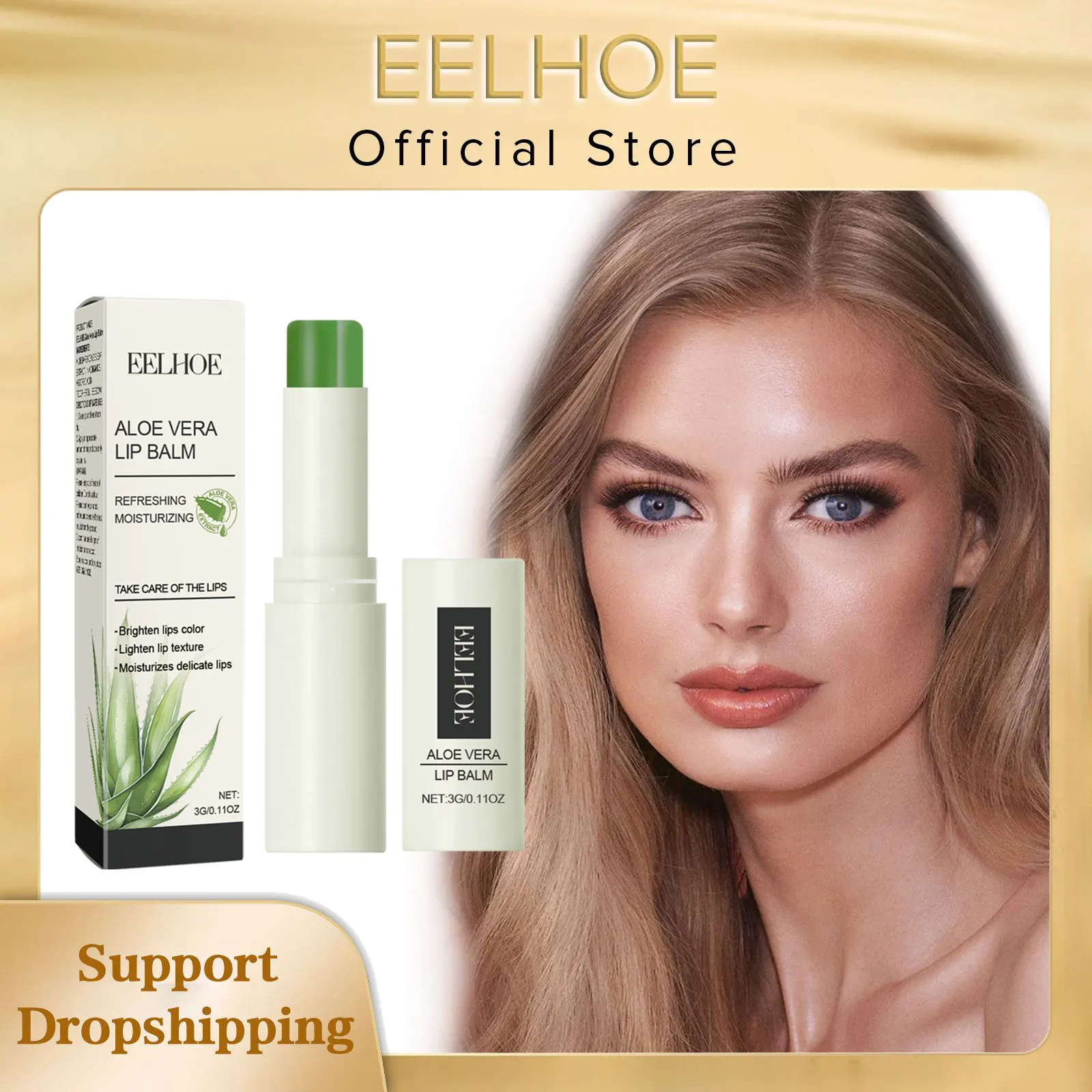 EELHOE-Aloe-Vera-Lip-Balm-Care-Moisturizing-Lip-Hydration-Waterproof ...