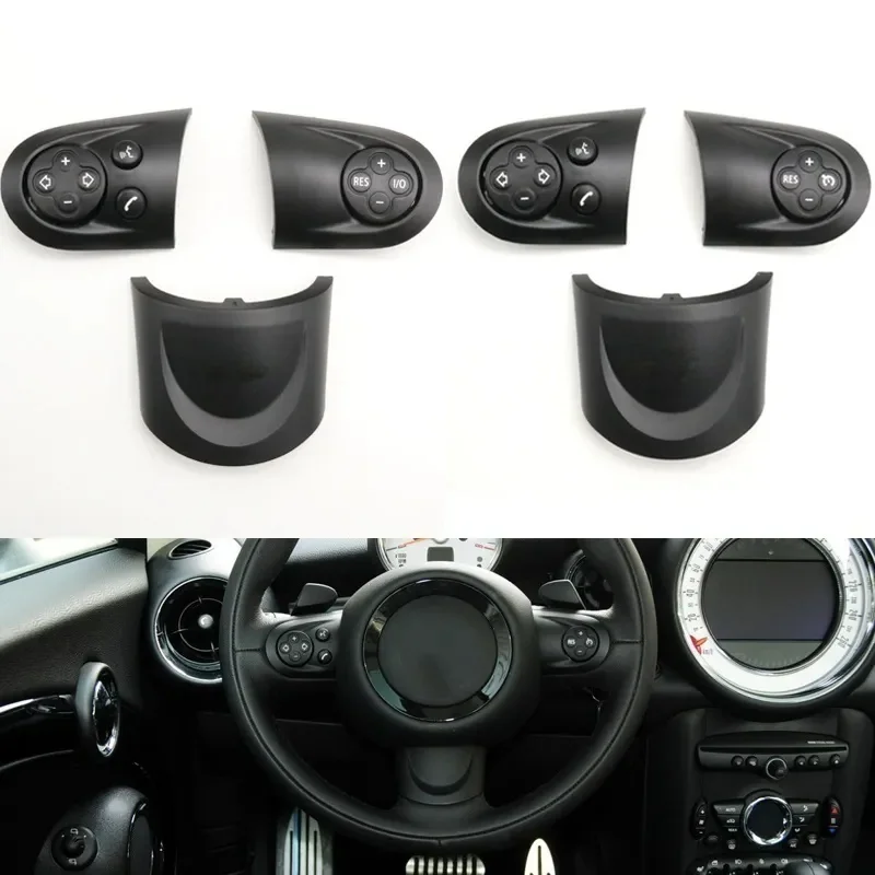 Car-Steering-Wheel-Cruise-Switch-Trim-Cover-Volume-Control-Button-Cap ...