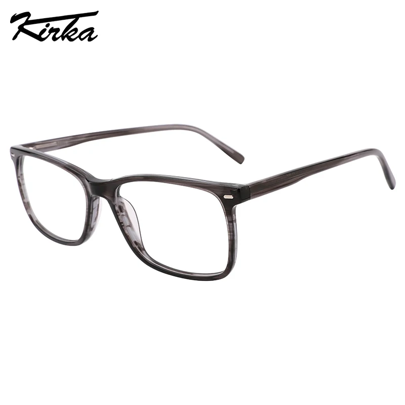 Kirka-Unisex-Eyewear-Acetate-Rectangle-Glasses-Frame-Optical-Stripes ...