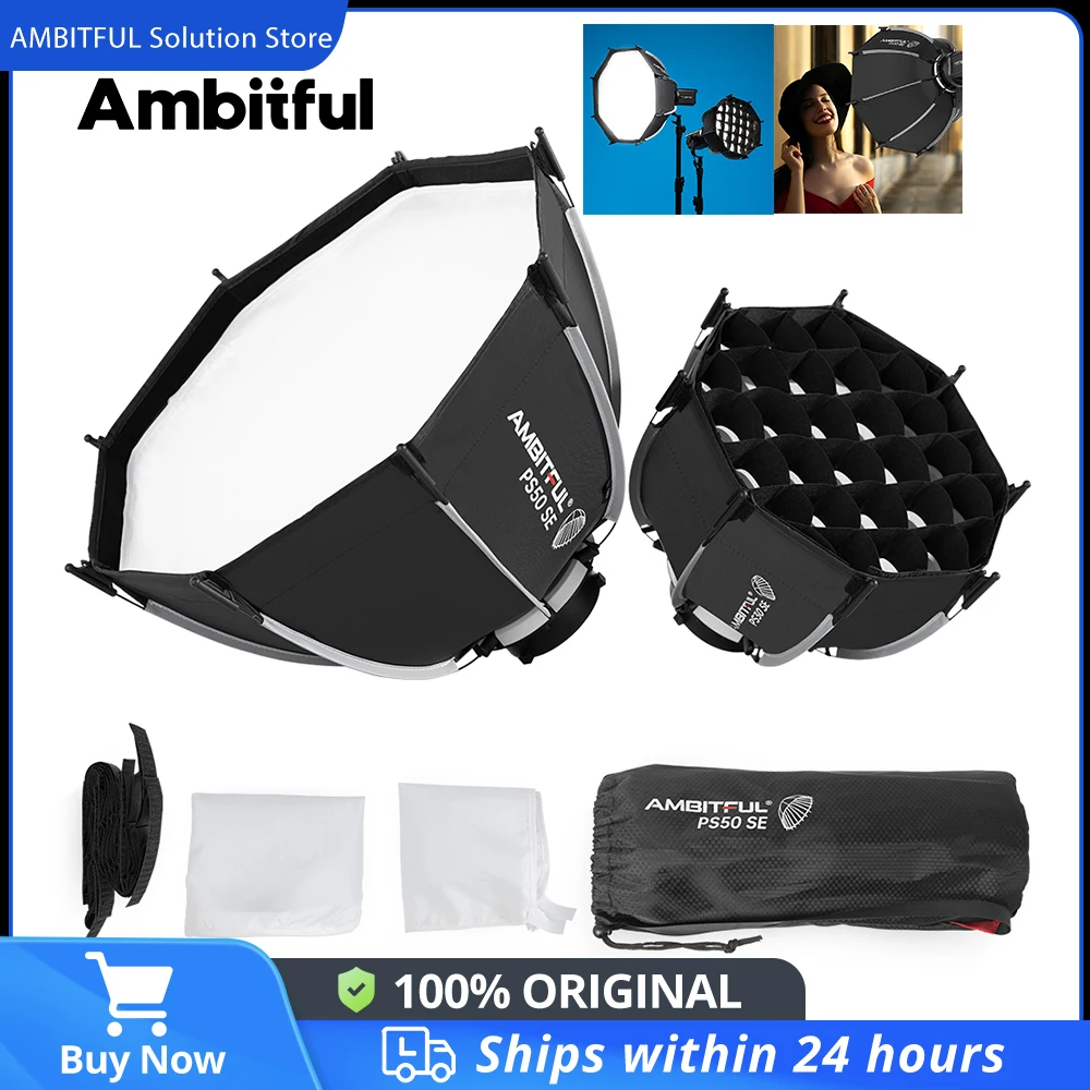 AMBITFUL-minisoftbox octagonal PS30/PS50 SE, montaje Bowens de ...
