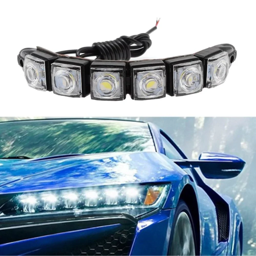6-8-10LED-Waterproof-DRL-Light-Cars-Auto-Decorative-Flexible-Daytime ...