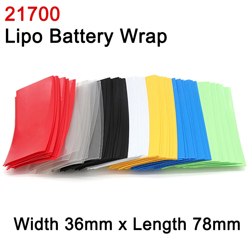 20-500pcs-21700-Lipo-Battery-Film-PVC-Heat-Shrink-Tube-Precut ...