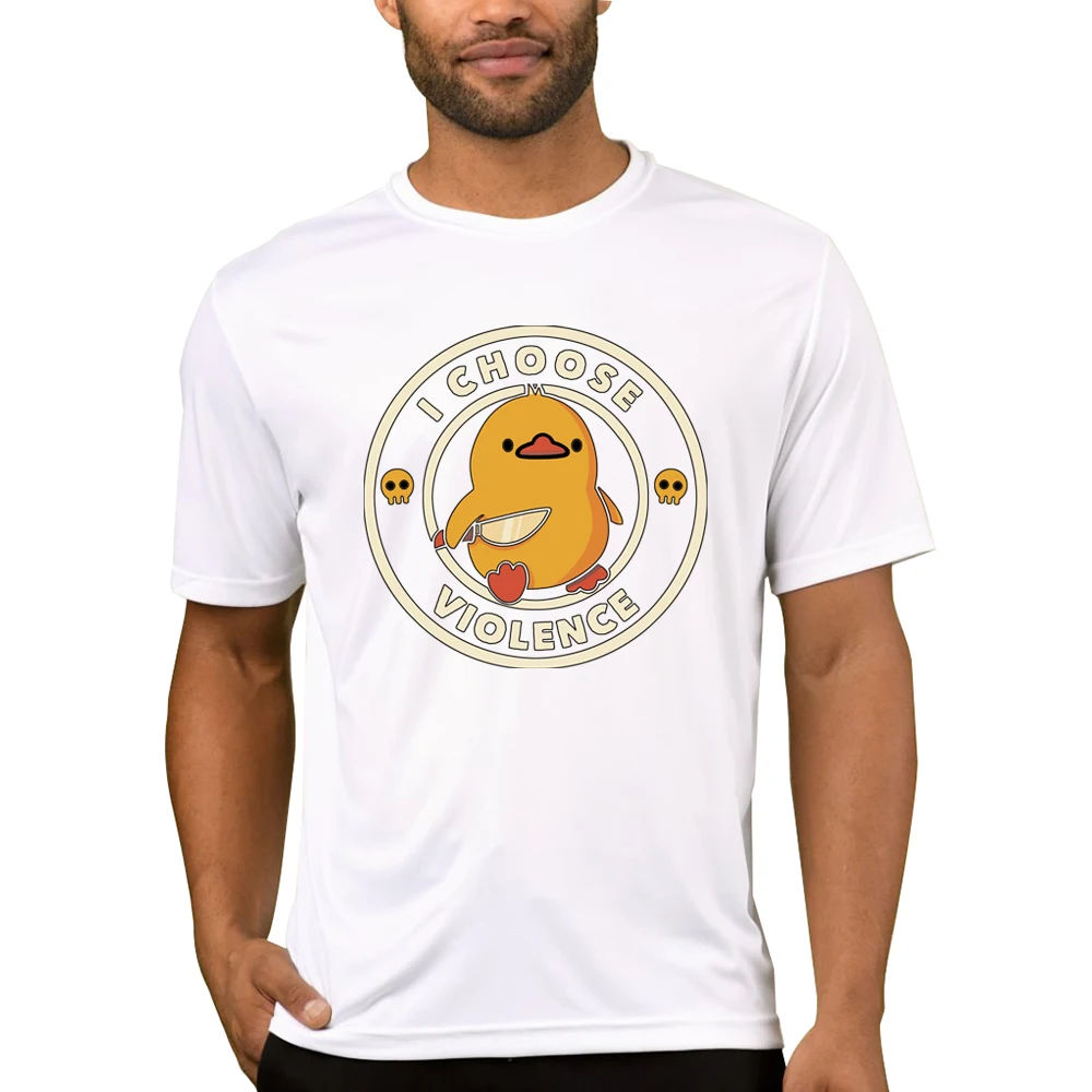 TEEHUB I Choose Violence/ Fight Funny Duck T Shirt Graphic Streetwear ...
