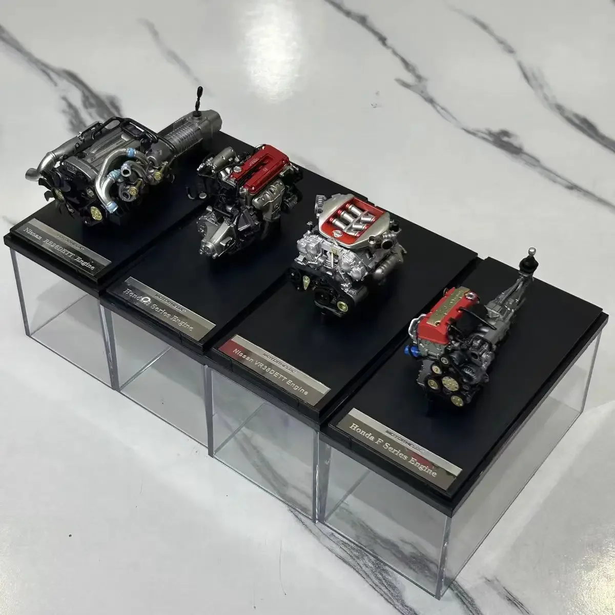 Модель двигателя MH 1:18 R34 R35 S2000 EK9 FL5 FD2 AE86 W221 EVO4 V6 ...