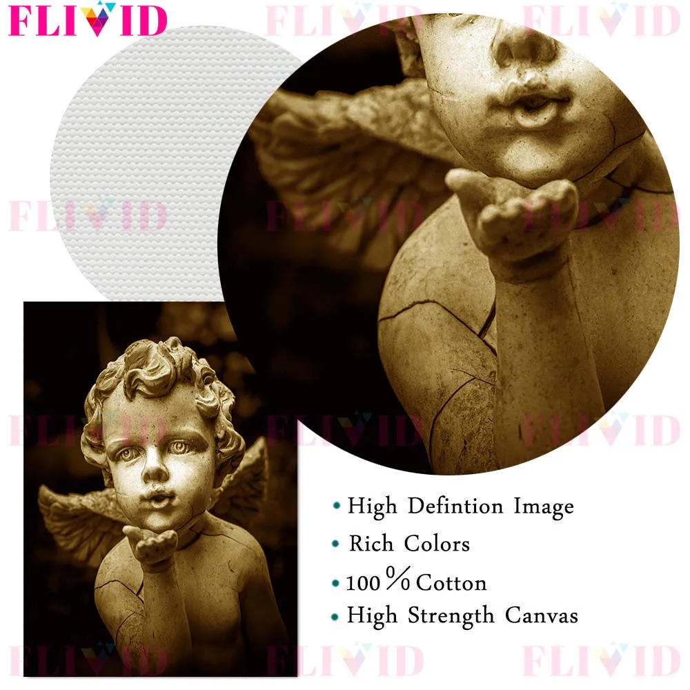 Sad Baby Angel Statue