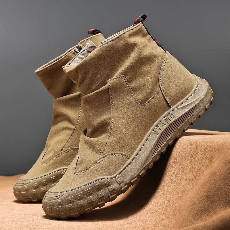 Botas-casuais-antiderrapantes-masculinas-sapatos-de-prote-o-de-trabalho ...