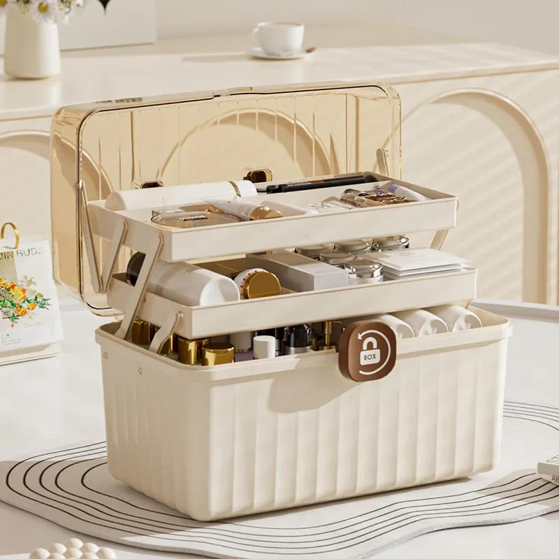 Outdoor-Portable-First-Aid-Box-Medicine-Organizer-Box-Multi-Layer-Large ...