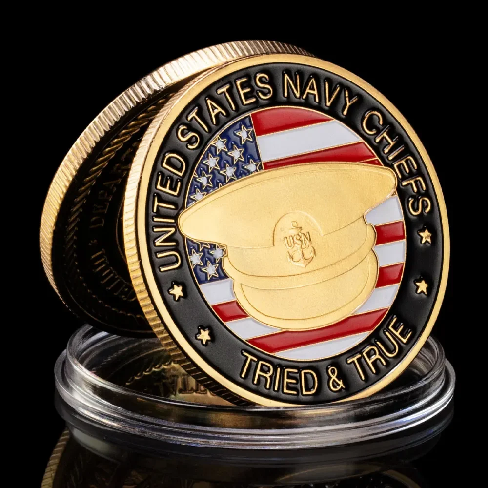 United-States-Navy-Chiefs-Souvenir-Coin-Tried-True-Eagle-Pattern ...