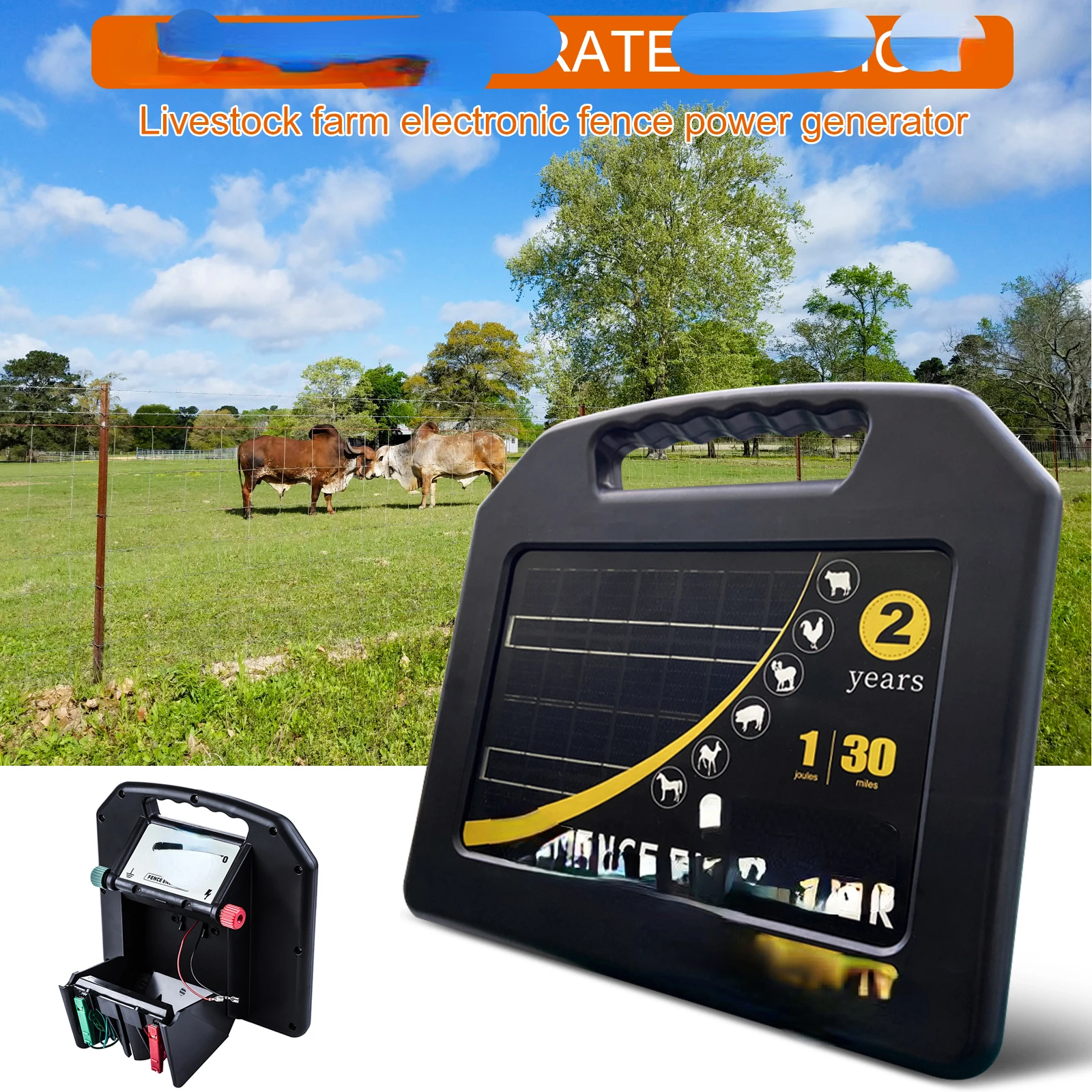 Solar-Electric-Fence-Energizer-High-Voltage-Pulse-Controller-Shepherd ...