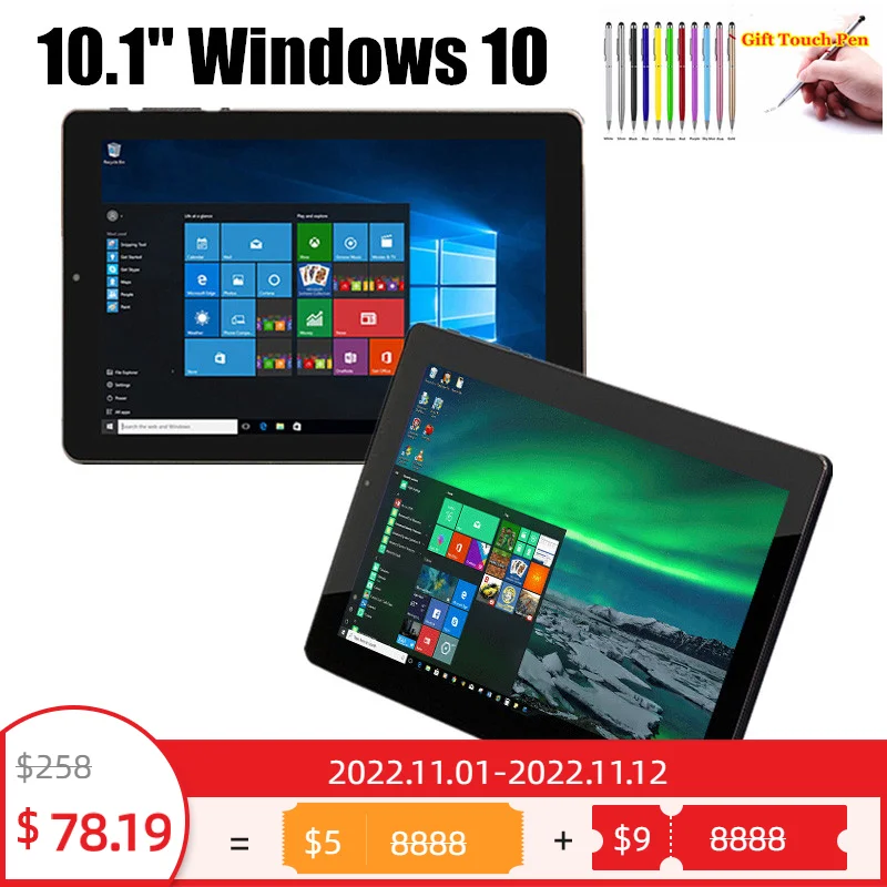 Estoque pronto 10 tablet pc 10.1 polegada 1g + 32g 10q windows 10 ...