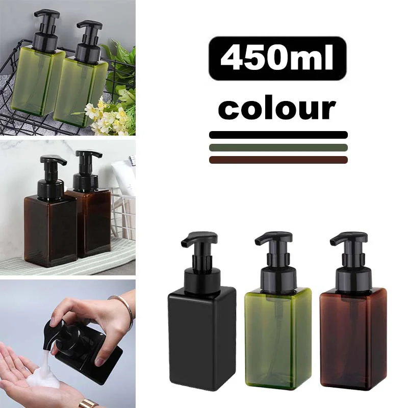 450ml-Foaming-Soap-Dispenser-15oz-Refillable-Hand-Pump-Bottle-Bathroom ...
