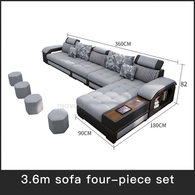 Modern L-Shaped 3-Seater Sofa: Premium Luxury Corner Design | Perfect ...