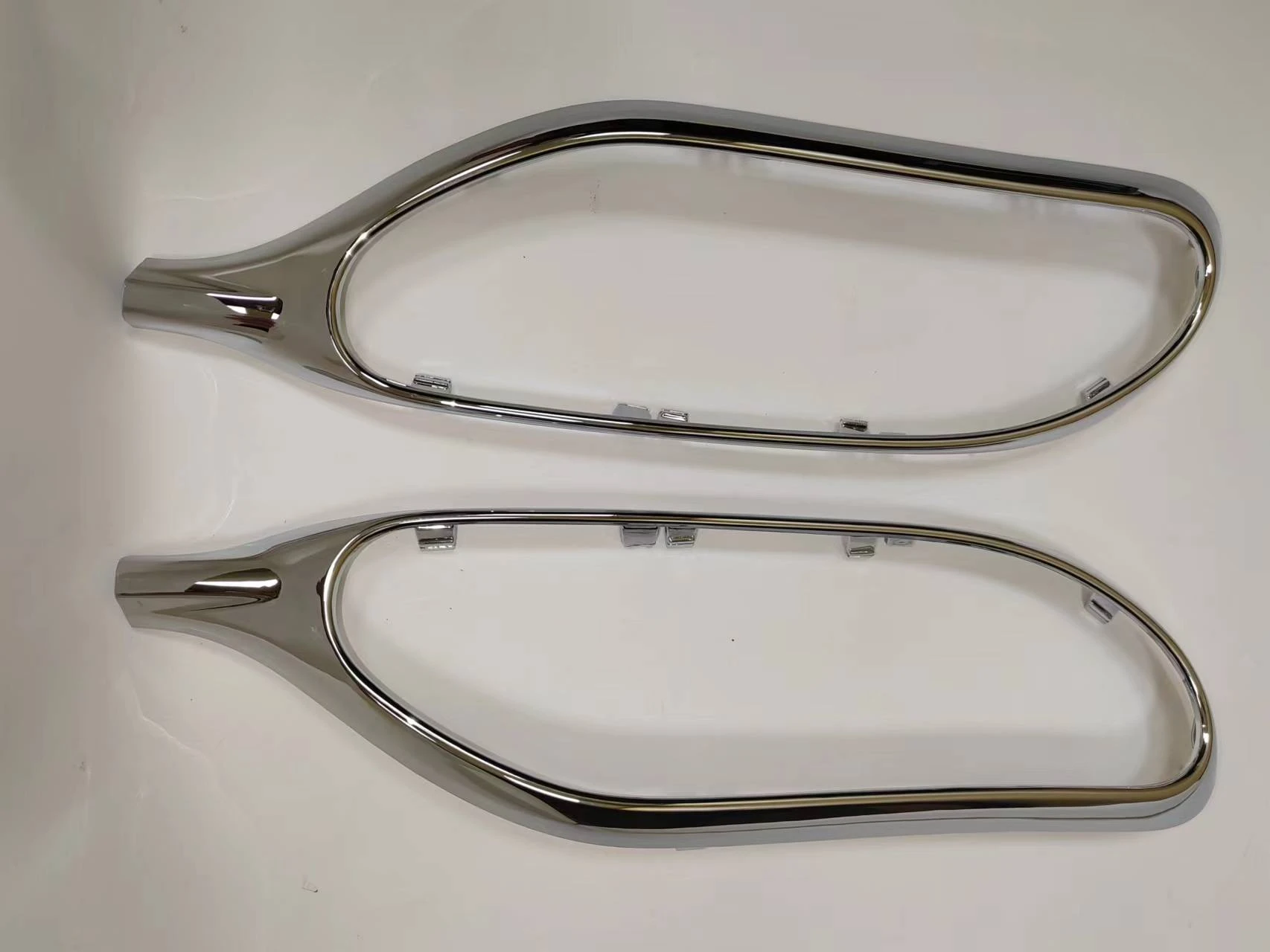 OE, 메르세데스 벤츠 왼쪽 오른쪽 배기 파이프 커버, 장식 스트립 도금, A2228852900, A2228853000 ...