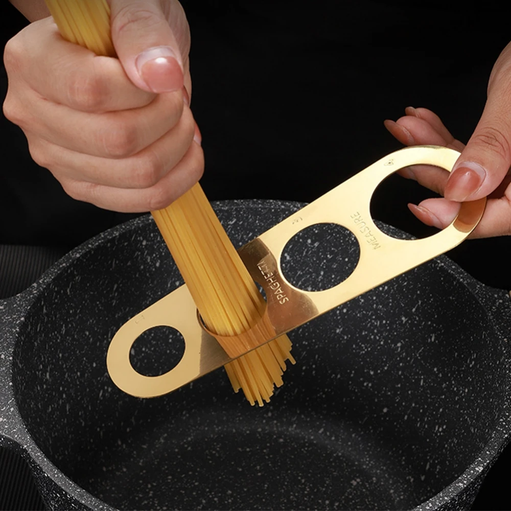 Stainless-Steel-Pasta-Ruler-Measuring-Tool-4-Serving-Portion-Creative ...