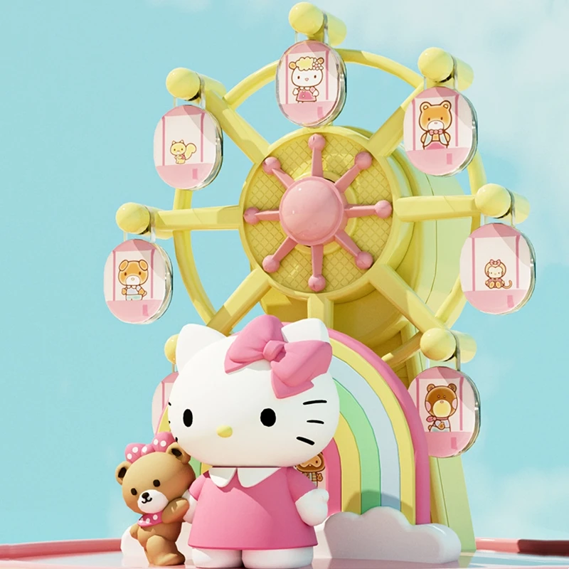 Sanrio Hello Kitty Ferris Wheel Music Night Light Cartoon Characters ...