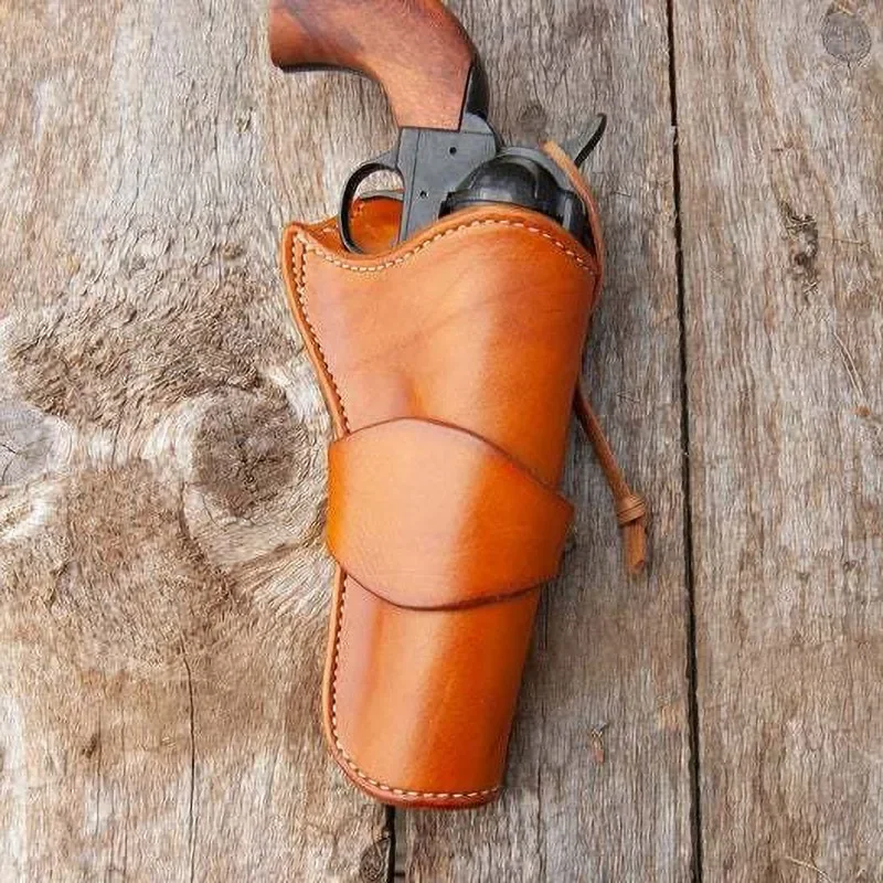 Western Gunfighter Holster Rig For Single Action Revolver PU Leather ...