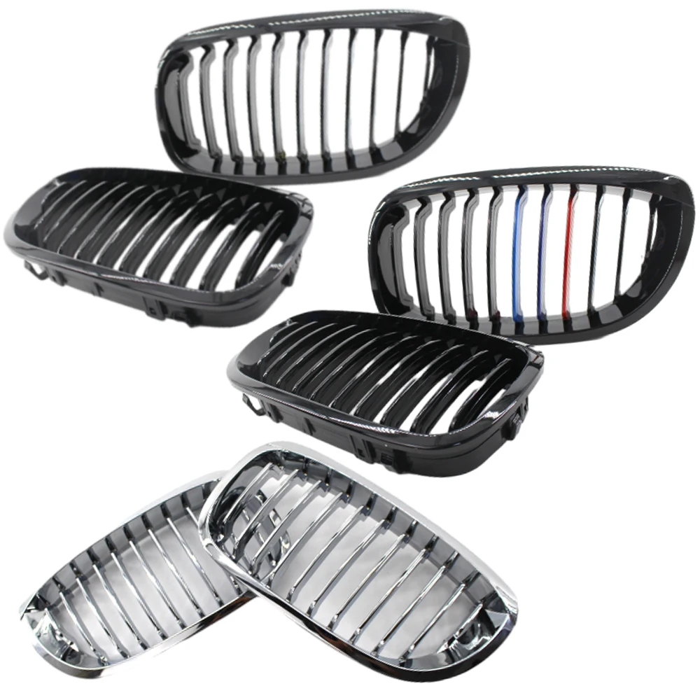 Car Front Bumper Kidney Grille Grill For BMW E46 2-Door Facelift 2003 ...