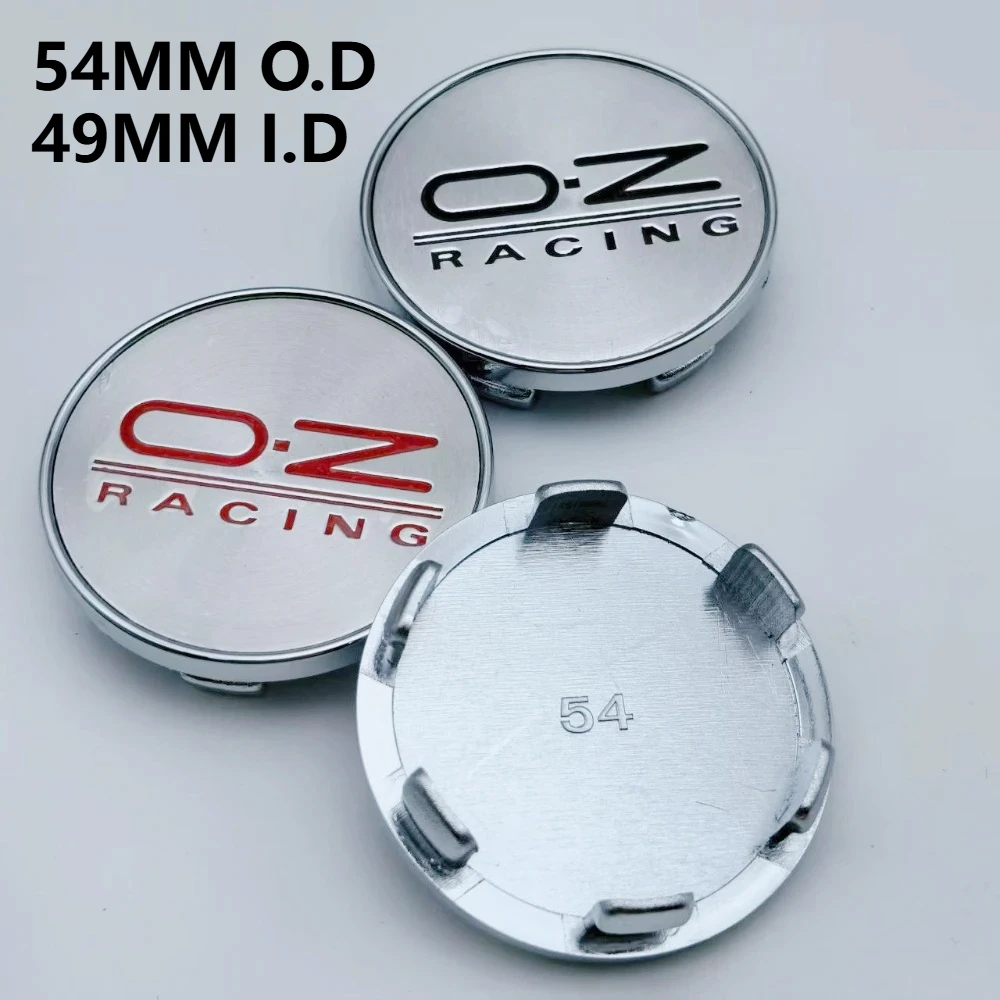 4pcs 54MM O.D / I.D 49MM OZ O.Z Racing LOGO Badge Car Wheel Center Caps ...