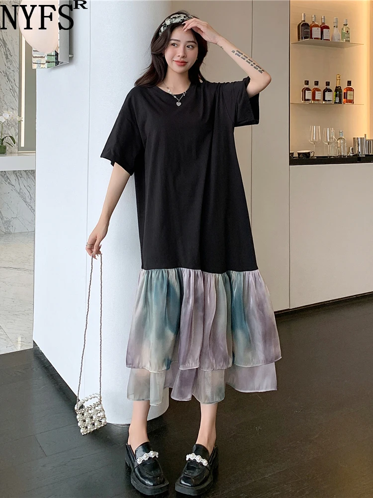 NYFS-2024-Summer-New-Korea-Woman-Dress-Vestidos-Robe-Elbise-Loose-Plus ...