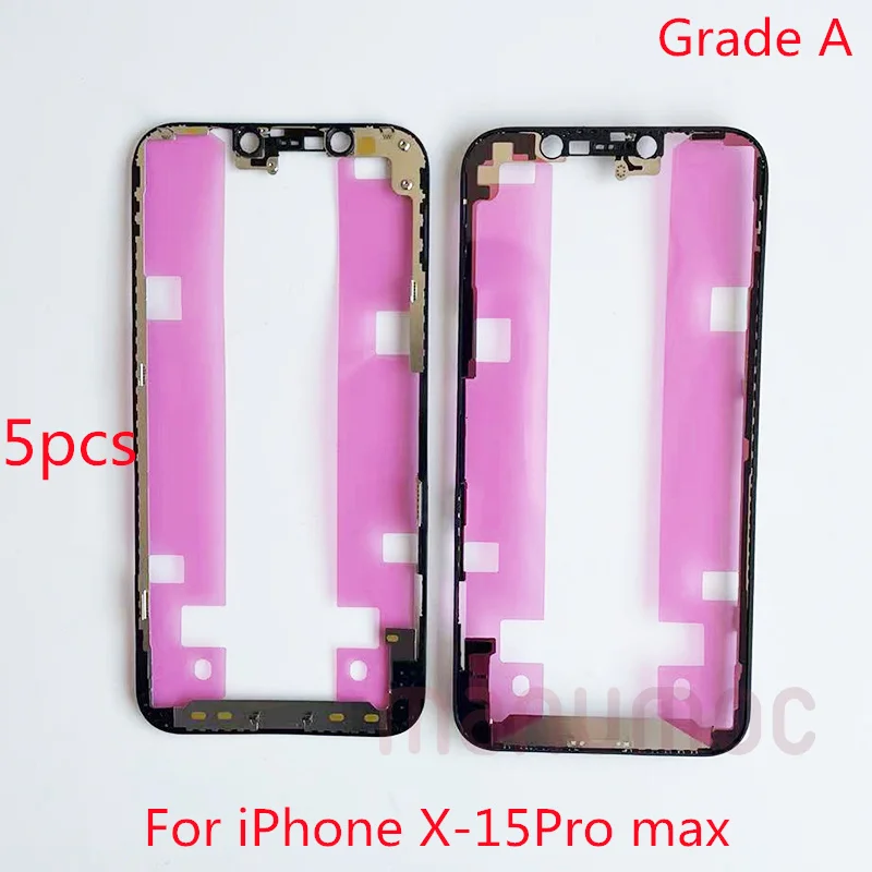 5pcs-A-Middle-Frame-Bezel-With-Adhesive-Tape-For-iPhone-X-XS-11-12-Mini ...