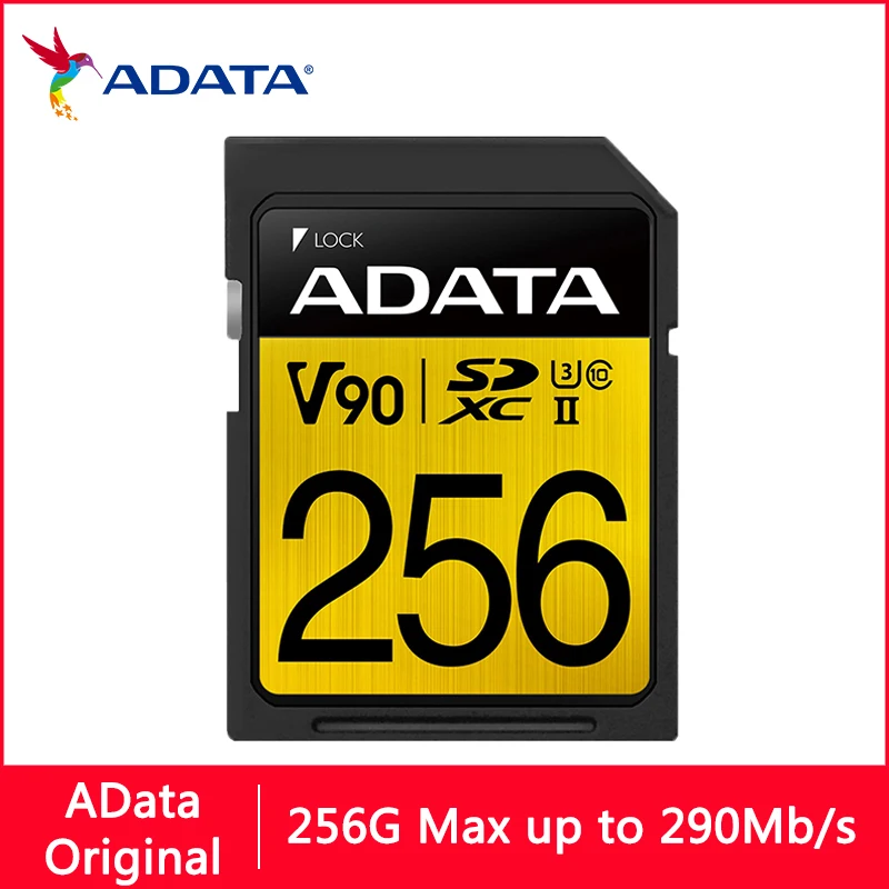 ADATA-SD-Card-64GB-128GB-256GB-Flash-Memory-Card-Card-SD-U3-4K-8K-V90 ...