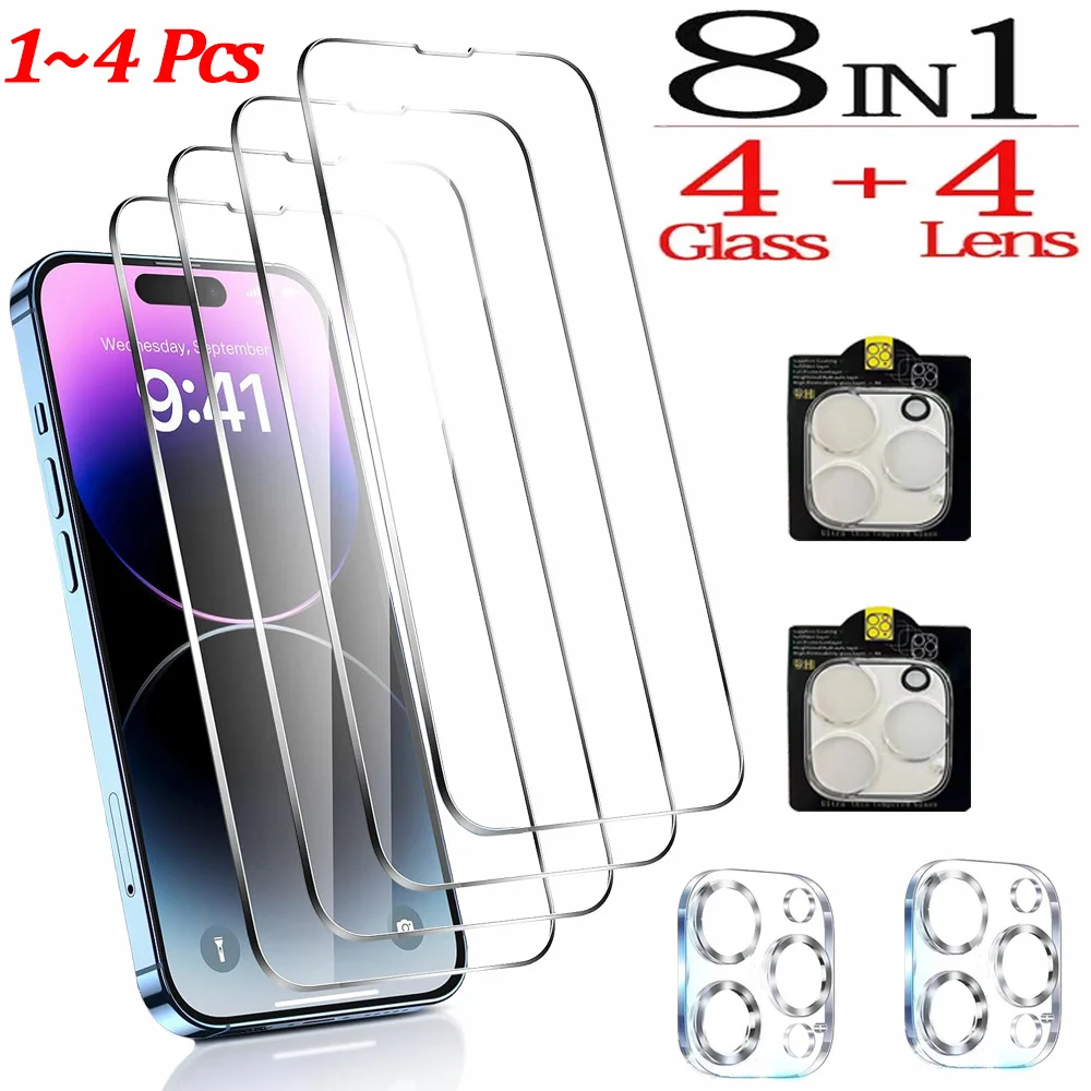 HD-Vidrio-Protector-de-pantalla-para-iPhone-16-15-14-Pro-Max-Cristal ...