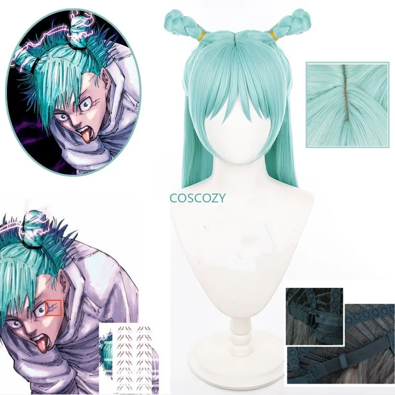 Hajime-Kashimo-Cosplay-Wig-Jujutsu-Kaisen-Tattoo-Sticker-The-God-of ...