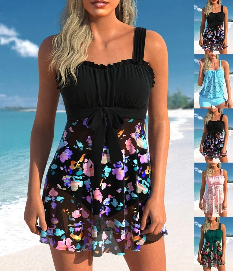 New Summer High Quality Bikini Two-piece Set, Colorful Debris Printing ...