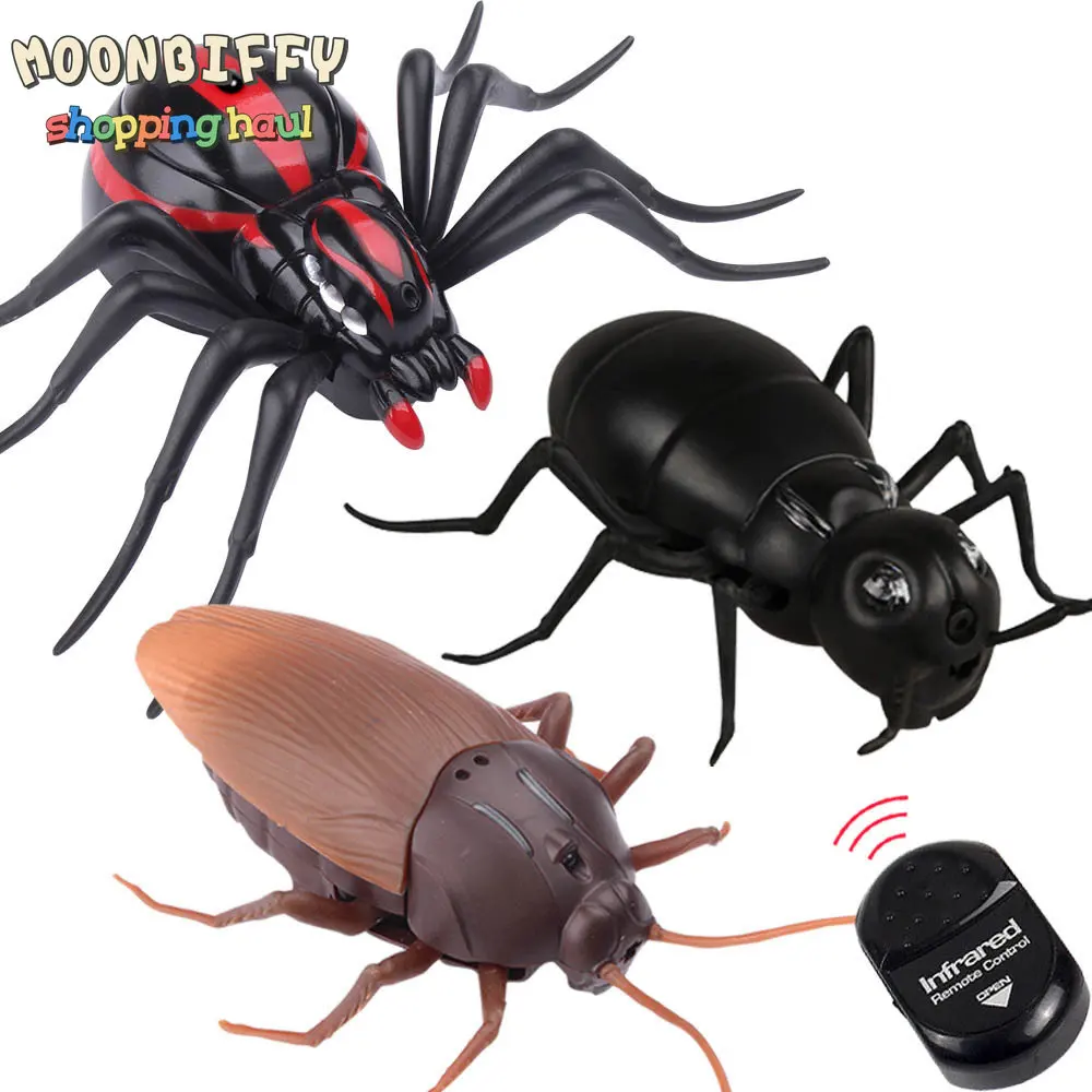 Infrared-RC-Insect-Toys-Model-Electric-Prank-Cockroach-Spider-Black-Ant ...