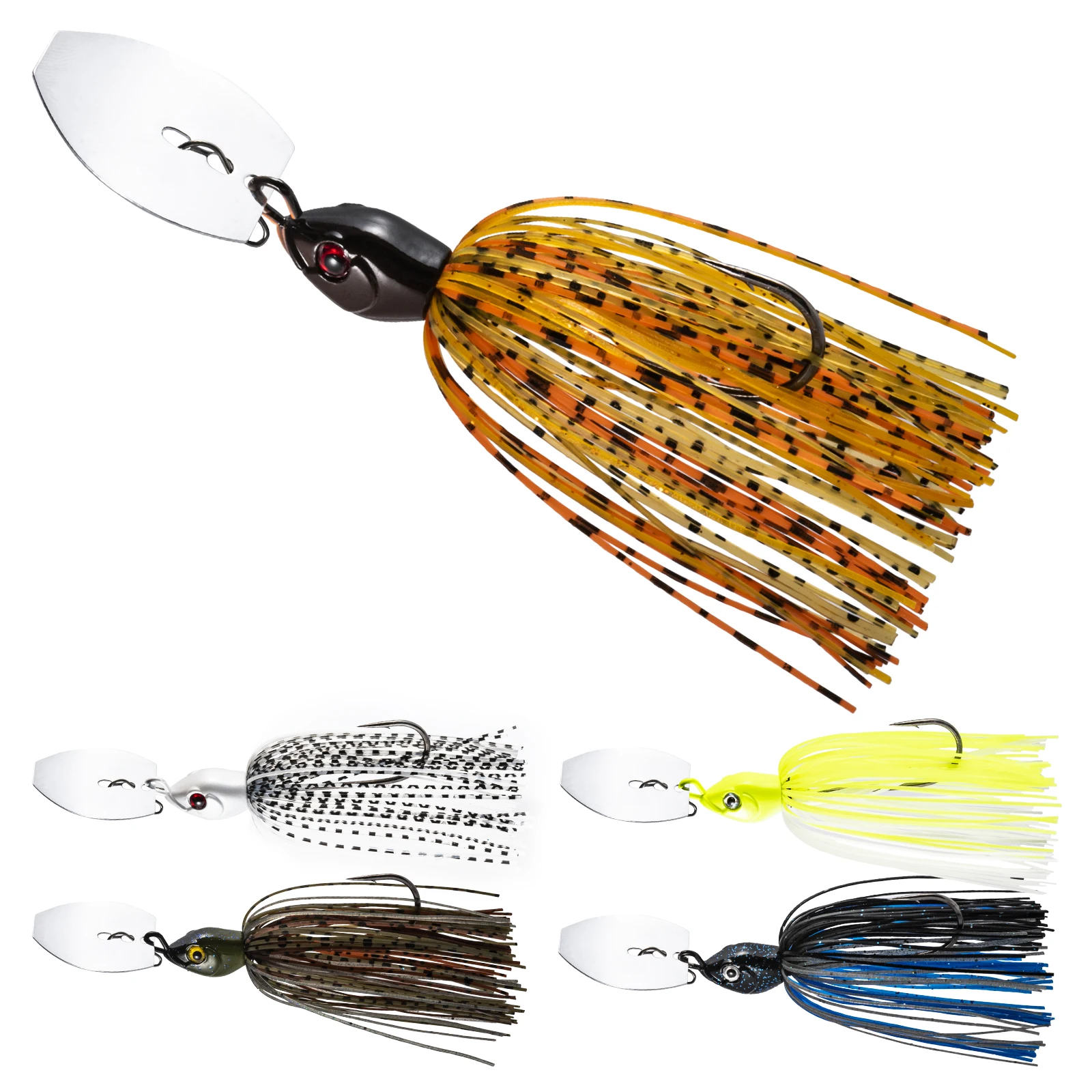 Goture-5pcs-lot-10g-14g-Wire-Bait-Spinner-Bait-Weedless-Fishing-Lure ...