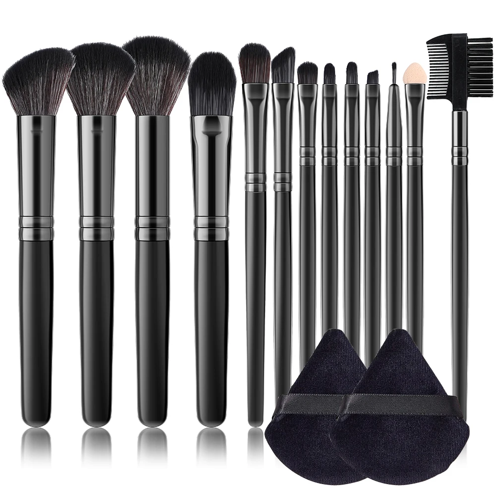 13-Pcs-Makeup-Brushes-Set-with-Podwer-Puff-Foundation-Blush-Powder ...