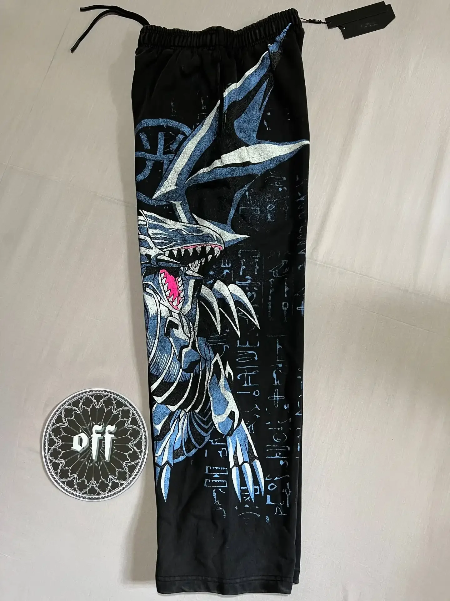 New Y2k Yu-Gi-Oh Pants Men Baggy Popular Trouser Wide Leg Harajuku ...