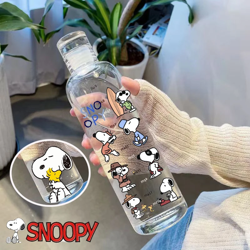 500ML-New-Snoopy-Water-Bottle-Anime-Sports-Water-Cup-Large-Capacity ...