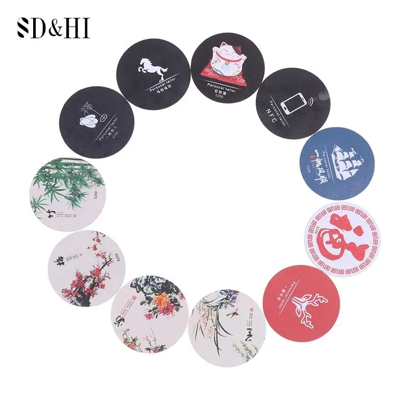 5pcs RFID 125Khz T5577 Anti Interference Mobile Phone Sticker Writable ...