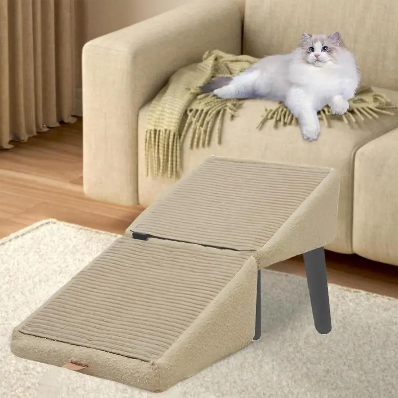 Integrated Dog Ramp And Footstool Anti Slip Kitten Puppy Ladder Sofa ...