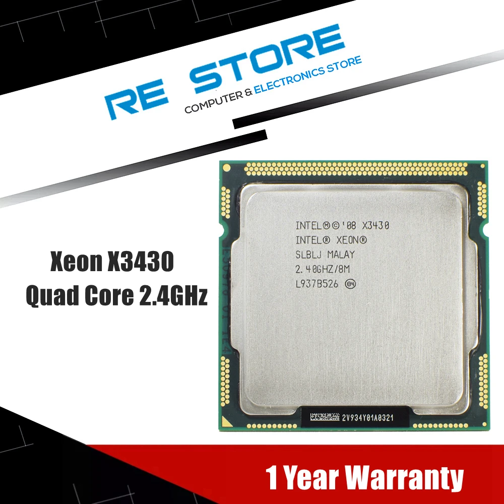 Intel Xeon X3430 Quad Core 2,4 GHz LGA1156 8M Cache 95W CPU de ...