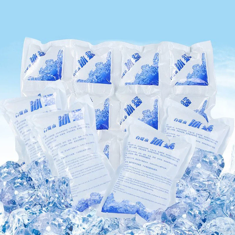 100-Pieces-Self-Absorbent-Ice-Bags-Reusable-Gel-Ice-Bags-Are-Used-To ...