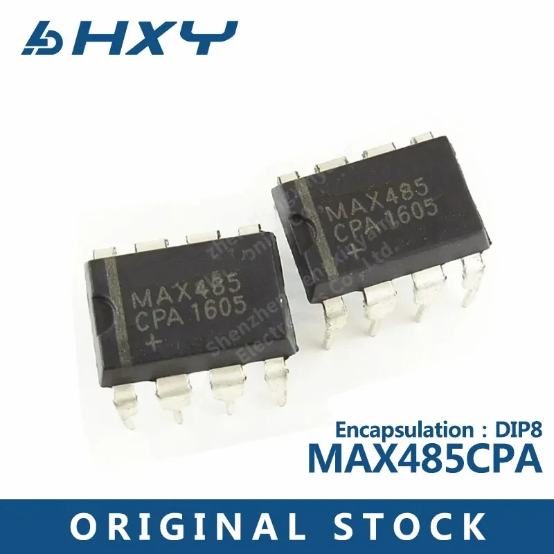 10PCS-MAX485CPA-DIP8-in-line-interface-communication-chip-transceiver ...