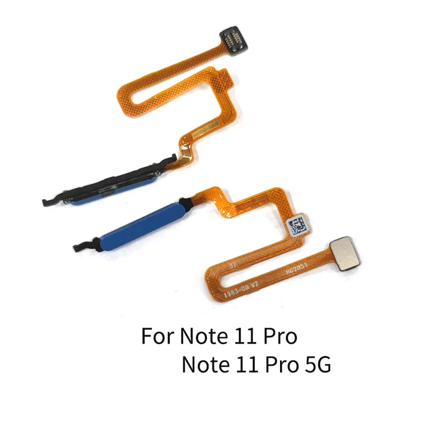 For Xiaomi Redmi Note 11 Pro 5G Power Button Fingerprint Sensor Flex ...