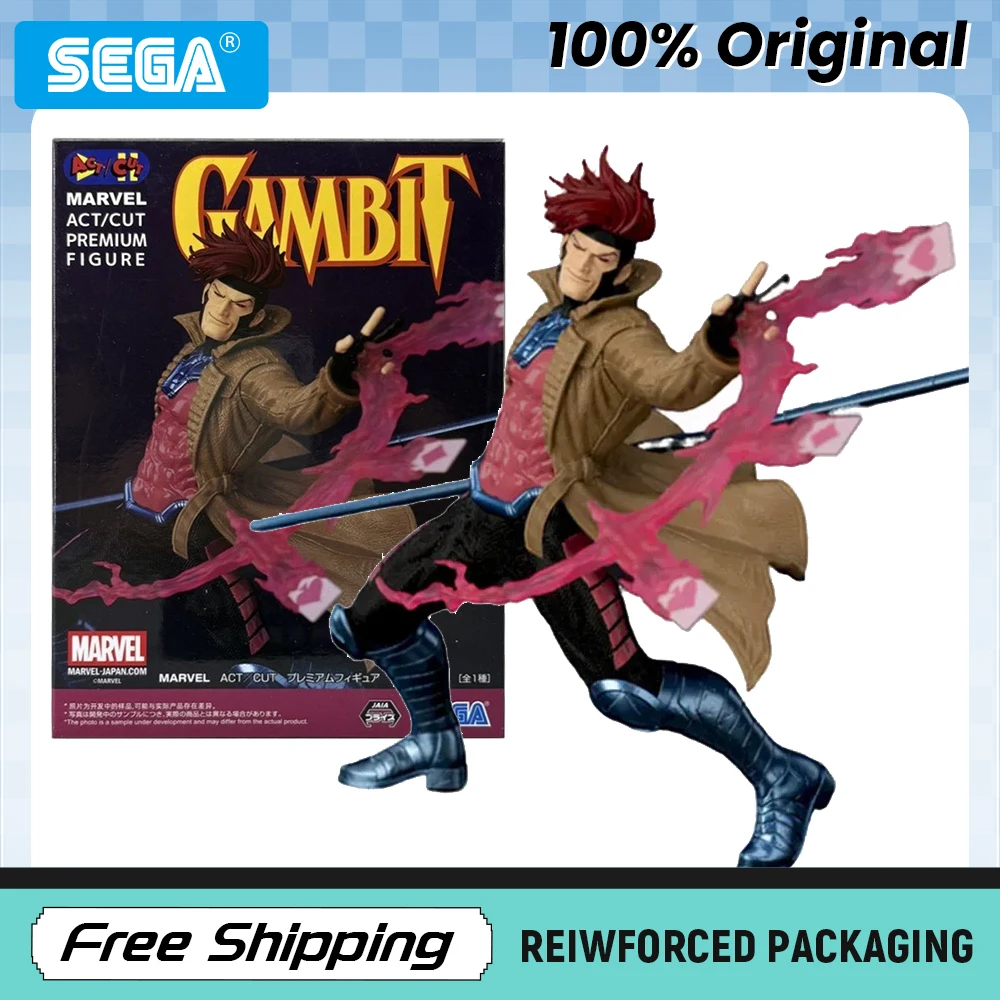 In Stock SEGA Marvel ACT CUT Gambit X-Men Remy LeBeau Anime Figure ...
